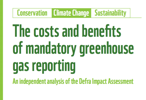 The costs and benefits of mandatory GHG reporting - Aldersgate Group